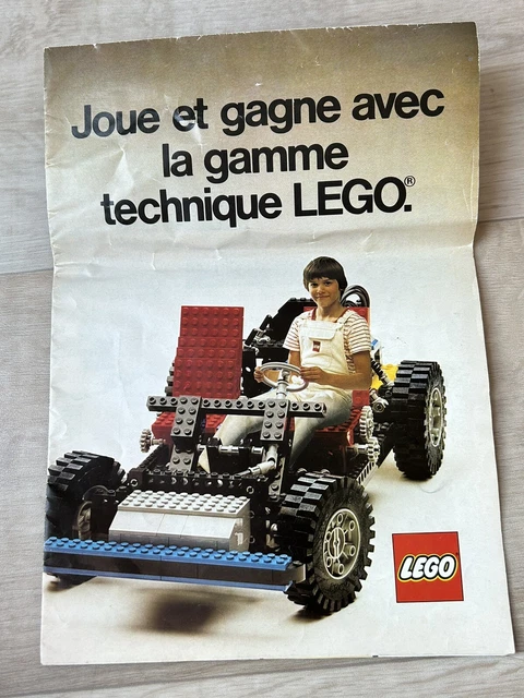 VINTAGE 1981 FRENCH LEGO TECHNIC Catalog Poster Advertising Flyer £13. ...