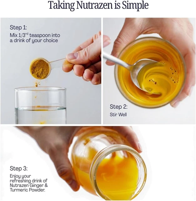 GINGER AND TURMERIC Shot Powder 100 Servings | Drink Supplement with ...