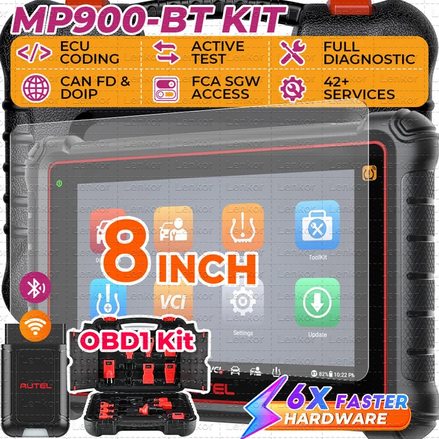 AUTEL MAXIPRO MP900-BT KIT Scanner DoIP/CAN FD Upgrade of MP808BT PRO ...