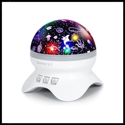 BABY NIGHT LIGHT Kids Projector Starry Sky Lights Lamp 360 Degree ...