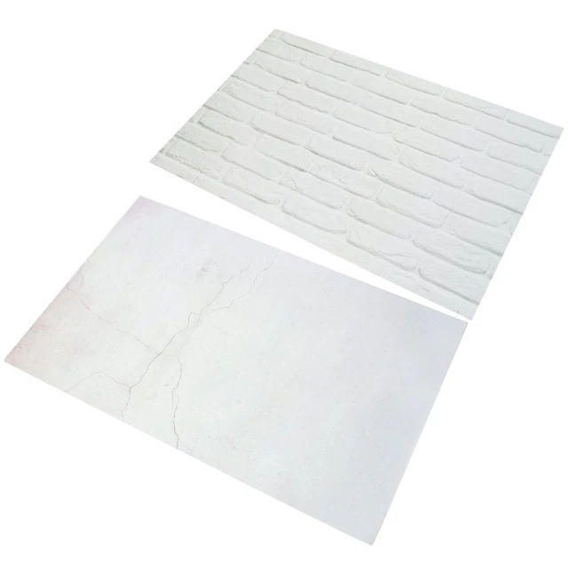 BACKDROP PAPER DOUBLE-SIDED Brick Wall Texture Pattern Photo Background ...