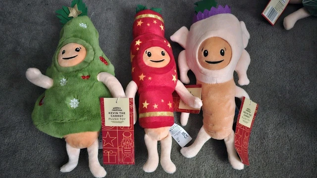 ALDI KEVIN THE Carrot 2025 Mini Costume Kevin Bundle ALL 3 - TREE ...