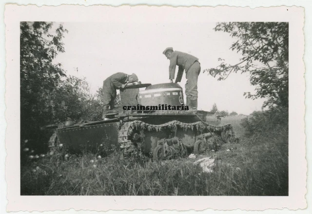 ORIG. FOTO RUS. Beute Panzer T-38 Tank Schwimmpanzer Russland ...