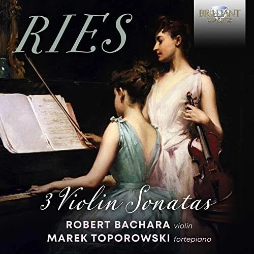 96521 MAREK TOPOROWSKI Robert Bachara Ries: 3 Violin Sonatas CD 96521 ...