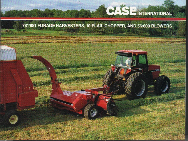CASE IH FORAGE Harvesters, Flail Chopper and Blowers Brochure Leaflet £ ...