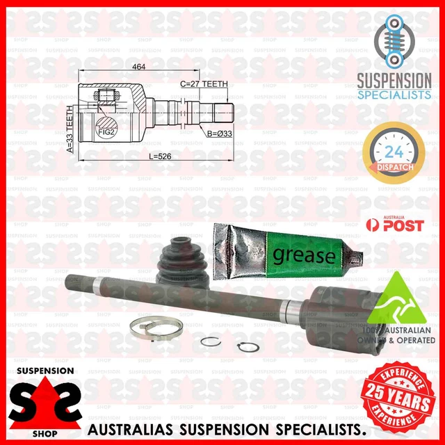 TRANSMISSION SIDED JOINT Kit, Drive Shaft Suit NISSAN X-Trail Ii (T31) 2.5 4x4 EUR 127,16 ...