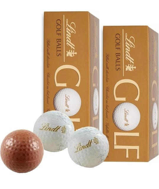 LINDT CHOCOLATE GOLF Balls Swiss Milk Chocolate 110g (2 Pack) £18.99 ...