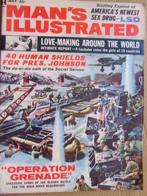 &MAN'S ILLUSTRATED& 1964 July. US Sensational Story Mag. June Palmer ...