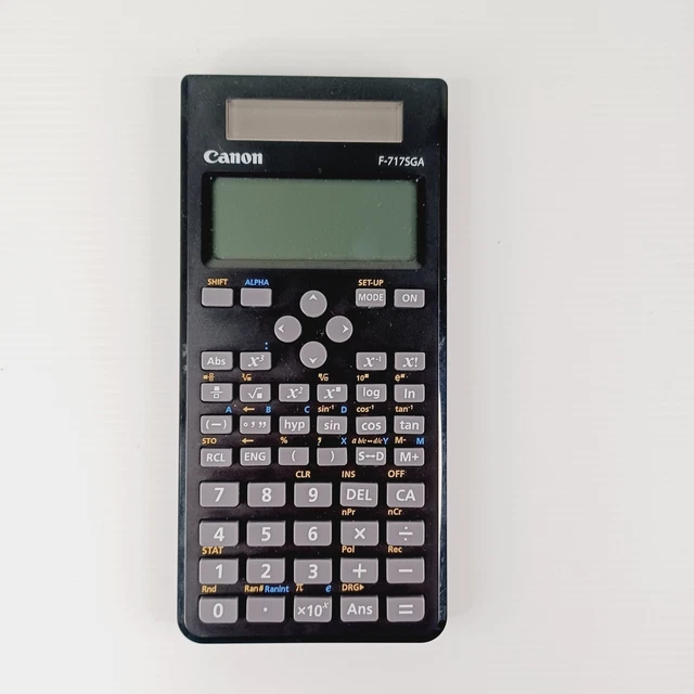 CANON SCIENTIFIC CALCULATOR F-717SGA Used Working, No Slide Cover $14. ...