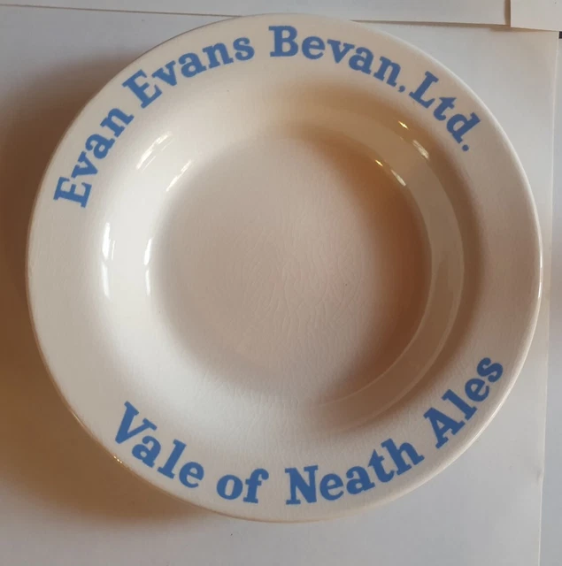 RARE VINTAGE EVAN Evans Bevan Ltd Vale Of Neath Ales Ashtray - Wade ...