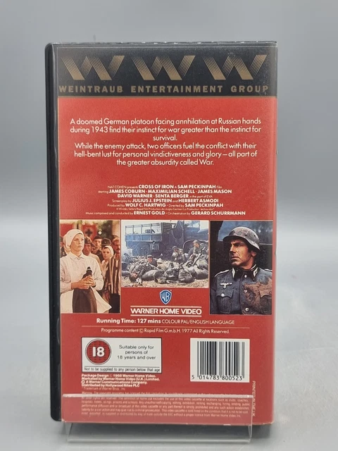 CROSS OF IRON (1977) - VHS Video 1988 Warner Home Video Release £5.99 ...
