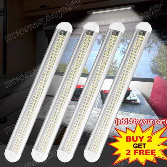12V LED LIGHTS Campervan Caravan Ceiling Interior Strip Bar Van Boat ...