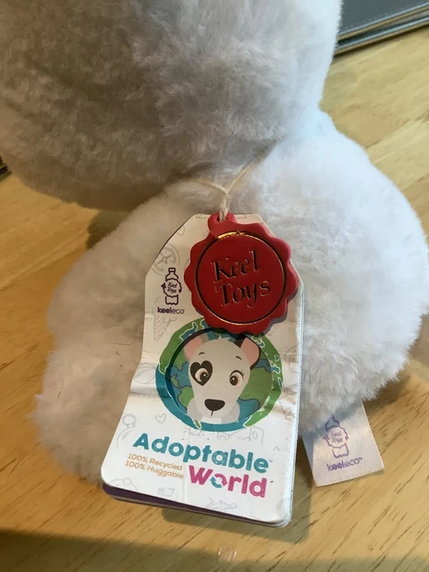 KEEL 25CM ADOPTABLE World Keeleco 100% recycled 100% huggable plush dog ...
