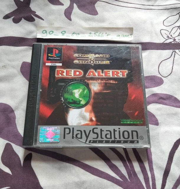 COMMAND AND CONQUER: Red Alert PS1 (COMPLETO) raro platino Sony ...