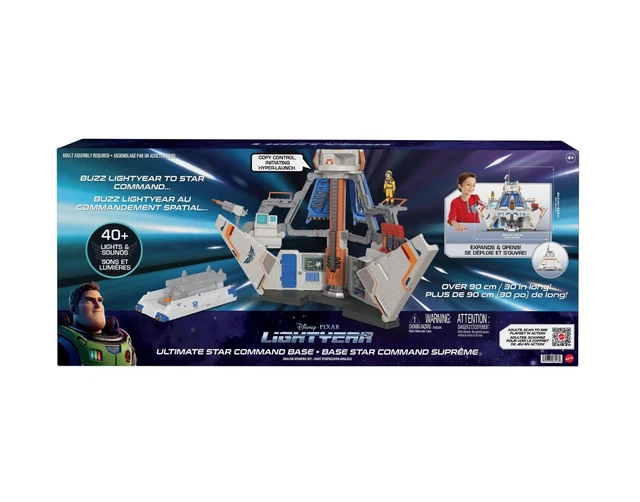 DISNEY PIXAR LIGHTYEAR Ultimate Star Command Base Vehicle and Figure ...