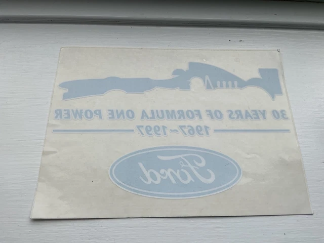 FORD 30 YEARS of formula one power sticker Cosworth DFV Lotus Grand ...