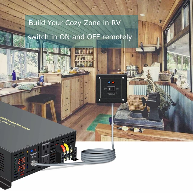 PURE SINE WAVE Inverter 3500W Power 36V Home Generator Motor Solar ...