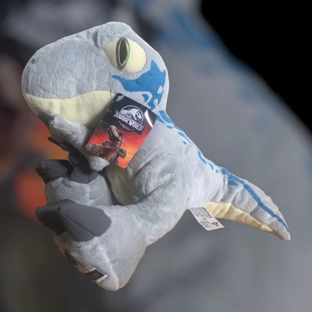 Jurassic World Camp Cretaceous Chunky Blue Raptor Dinosaur 10 Soft Toy
