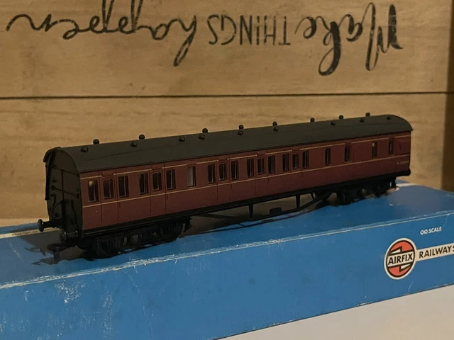 AIRFIX OO GAUGE Model Railway 54254-2 57ft 3rd Non Corridor Brake LMS ...