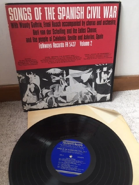 LP SONGS OF the Spanish Civil War Vol 2 sixties Folkways Woody Guthrie ...