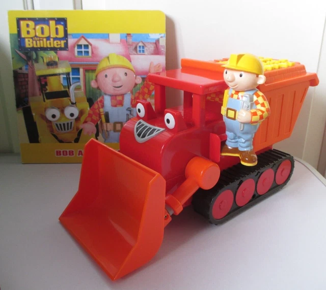 BOARD BOOK SCOOP & Bob The Builder Vtech Alphabet Muck Talking Toy VGC ...