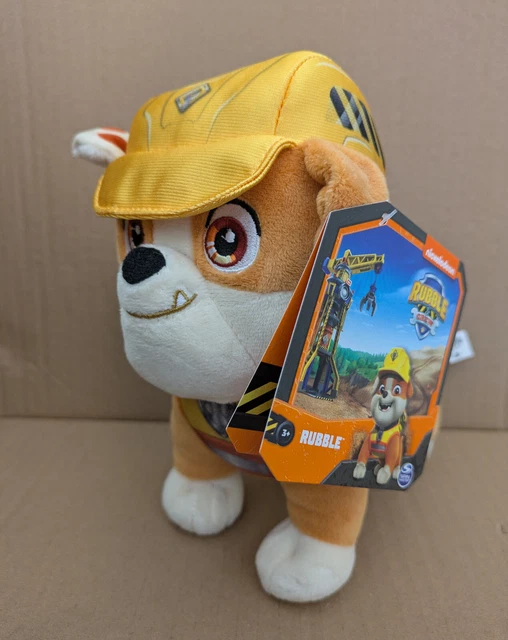 NICKELODEON RUBBLE & CREW 17cm Plush RUBBLE In Construction Uniform ...