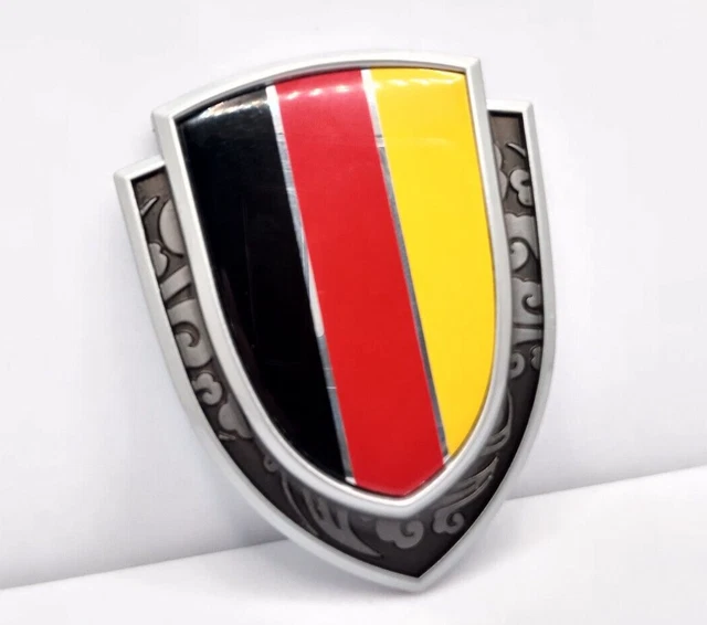 3D DEUTSCHLAND WAPPEN Metall KFZ Aufkleber Sticker Auto Germany Logo ...