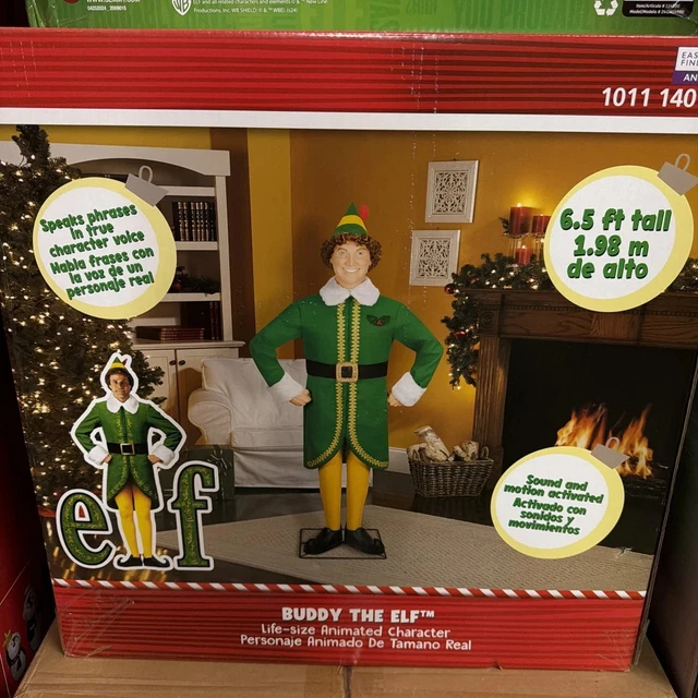 6.5 FT ANIMATED Buddy the Elf Christmas Animatronic Prop + Try Me ...