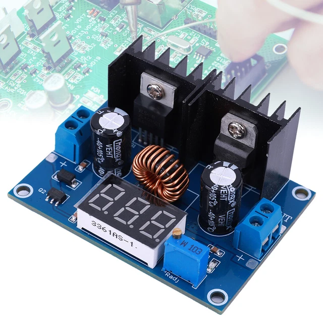 XL4016 DC-DC BUCK Converter PWM Adjustable Step-Down Regulator with LED ...