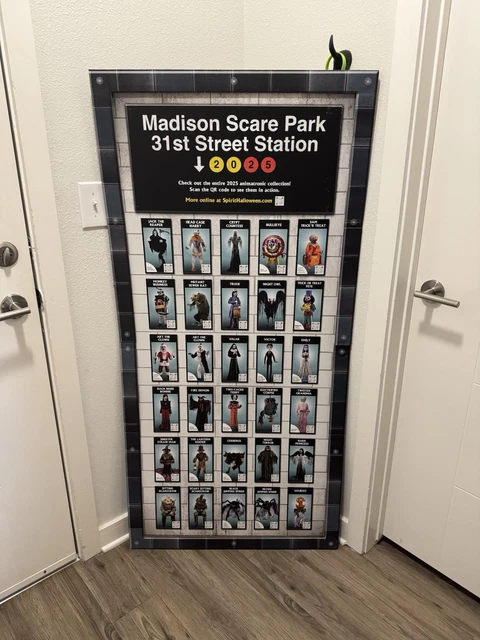 SPIRIT HALLOWEEN 2025 ISE Animatronic Banner Sign QR Codes In Store ...