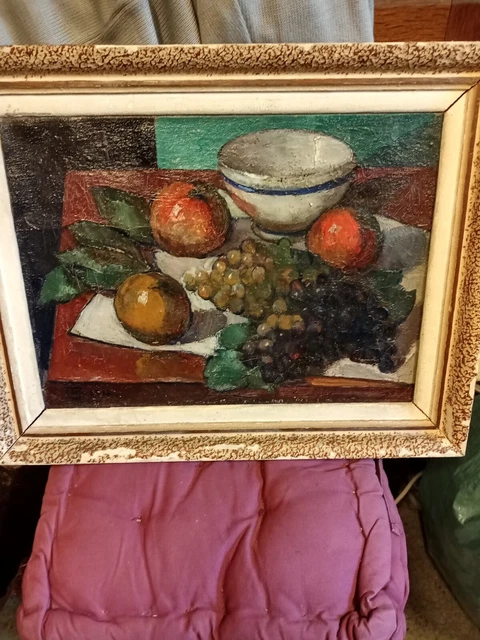 MARCEL BACH 1879-1950 tableau huile sur toile nature morte EUR 70,00 - PicClick FR