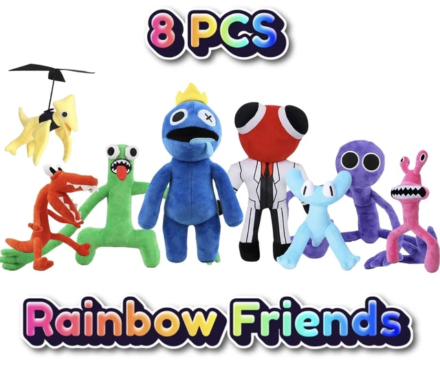 RAINBOW FRIENDS MONSTER 8PCS Rainbow Friend Plush Stuffed Teddy Doll ...