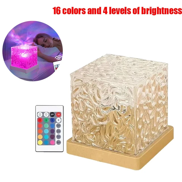 LED CUBE NORTHERN Aurora Light Water Wave Night Light w/Remote ...