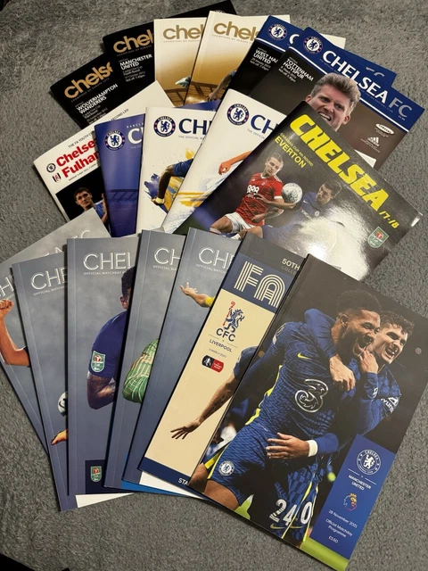 18X CHELSEA FOOTBALL Club Programmes £18.00 - PicClick UK