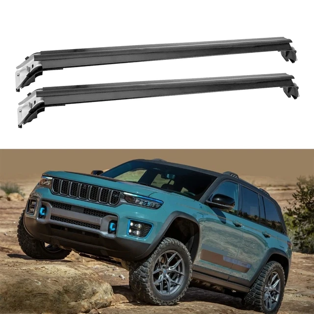 2PC FIT FOR 2026 Jeep Compass Lockable Crossbar Roof Rail Rack Cross ...