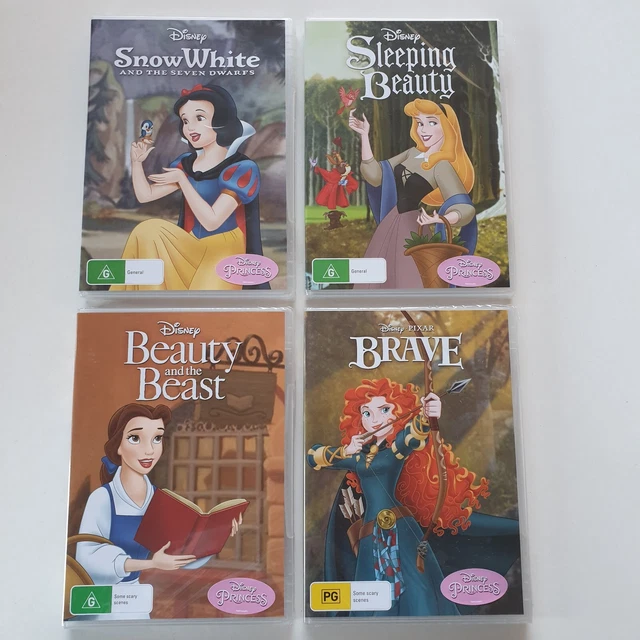 DISNEY PRINCESS DVD Collection (4-Disc) PAL Region 4 (Snow White ...