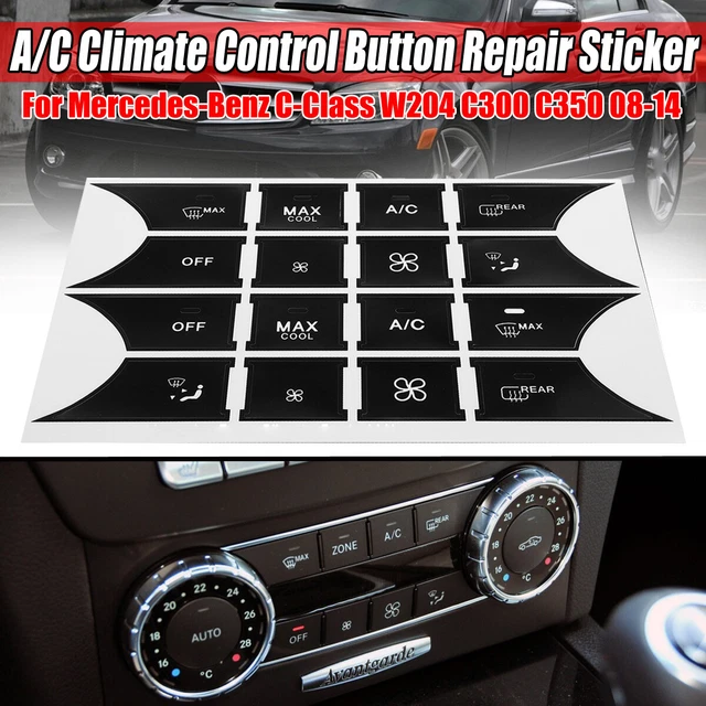 REPAIR STICKER FIT Mercedes Benz W204 C300 C350 A/C Climate Control ...