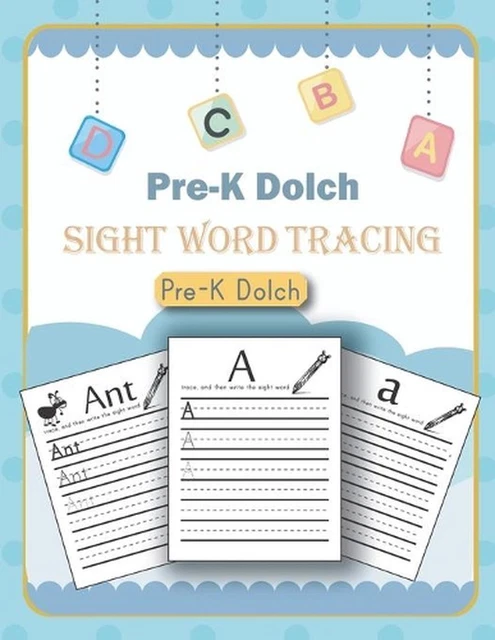 PRE-K DOLCH SIGHT Word Tracing: 100 super sight word poems, dolch sight ...
