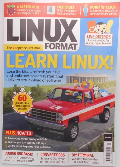 LINUX FORMAT MAGAZINE Jan 2024 Learn Linux: Refresh your PC &clean your ...