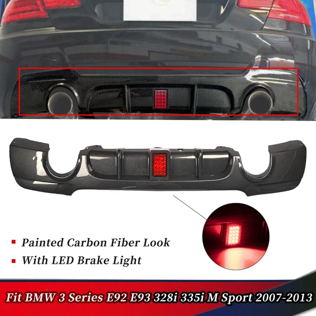 CARBON FIBER REAR Bumper Diffuser for BMW E92 E93 328i 335i M Sport ...