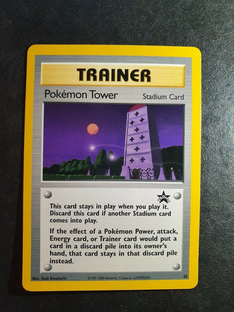 POKÉMON TOWER NO. 42 RARE Pokemon Black Star Promo 2000 Mint / Near ...