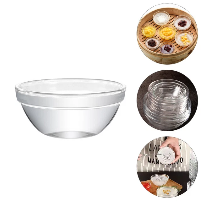 6 PCS BOZAI Cake Bowl Clear Bowls Sushi Sauce Dipping Dishes Snack ...