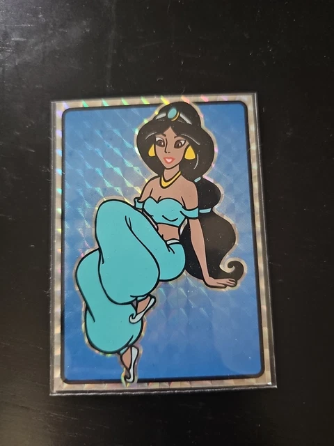 DISNEY ALADDIN JASMINE Vending Machine Sticker Prism 1990's Vintage £12 ...