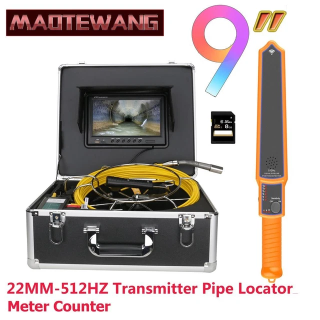 PIPE INSPECTION 22MM IP68 HD Pipe Locator Sewer Meter Counter Video ...