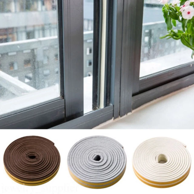 BANDE D'ÉTANCHÉITÉ CAOUTCHOUC Collant Auto-adhésif Fenêtre Joint Porte ...