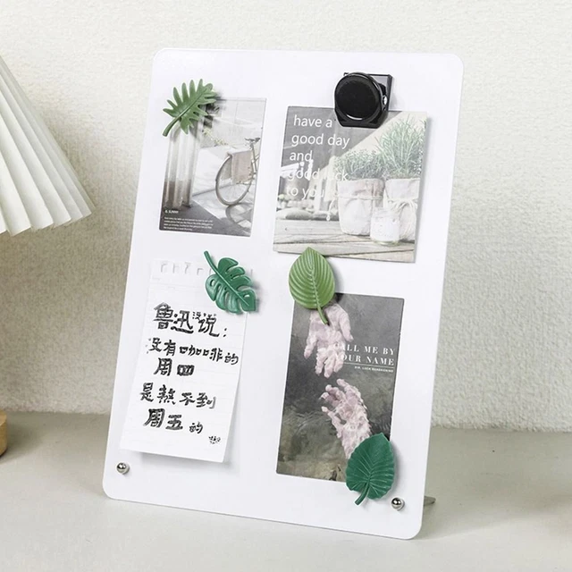 VERTICAL DESKTOP MESSAGE Board Metal Storage Display Board Message ...