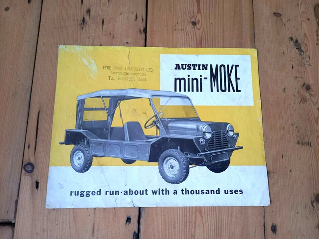 CLASSIC MINI MOKE Austin Morris BMC Mk1 Brochure Rare Cooper S Works ...