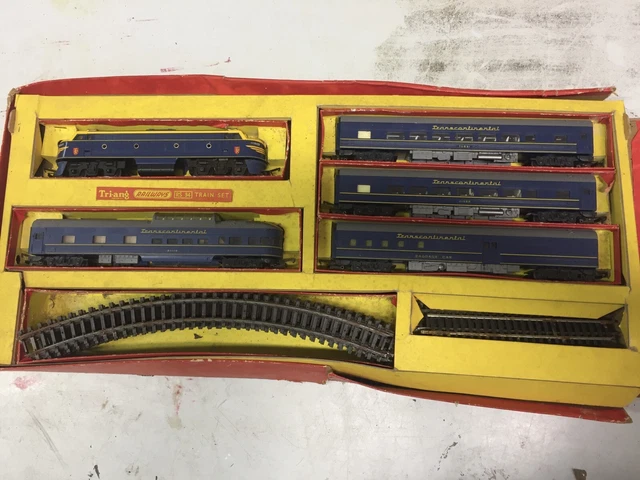 TRIANG RS34 TRANSCONTINENTAL Electric train set, boxed, vintage Tri-ang ...