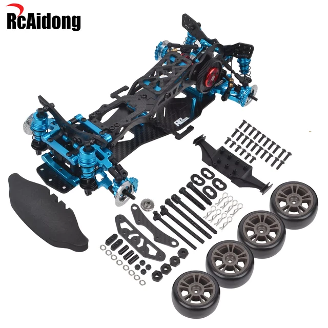 CARBON W/ALU CHASSIS Conversion Kit for 1/10 3Racing Sakura D5S MINI+MR RC Drift EUR 167,20 ...