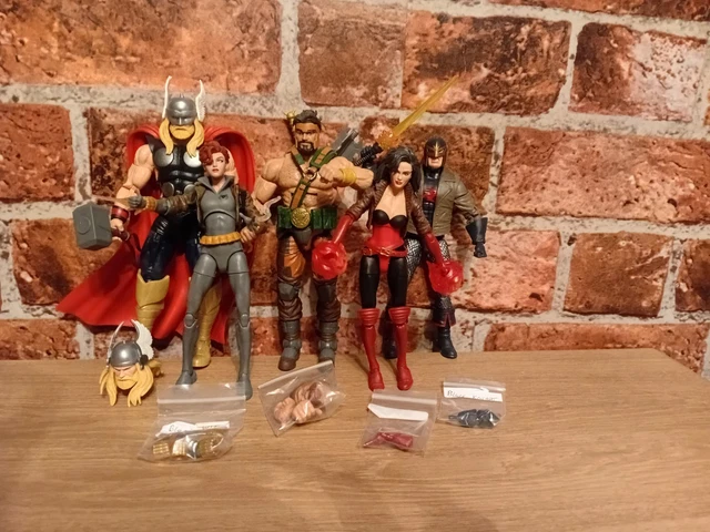 MARVEL LEDGENDS THOR, Hercules,Black Widow, Sersi, Black Knight £52.70 ...
